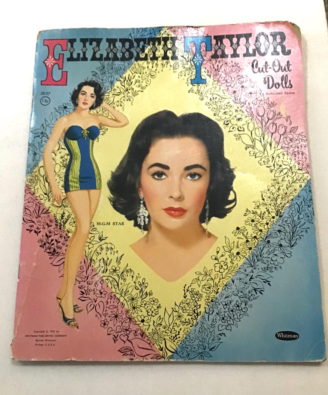 Elizabeth Taylor Paper Dolls, Uncut 1950s Paper Dolls, Uncut Old Paper Dolls, Paper Dolls ...