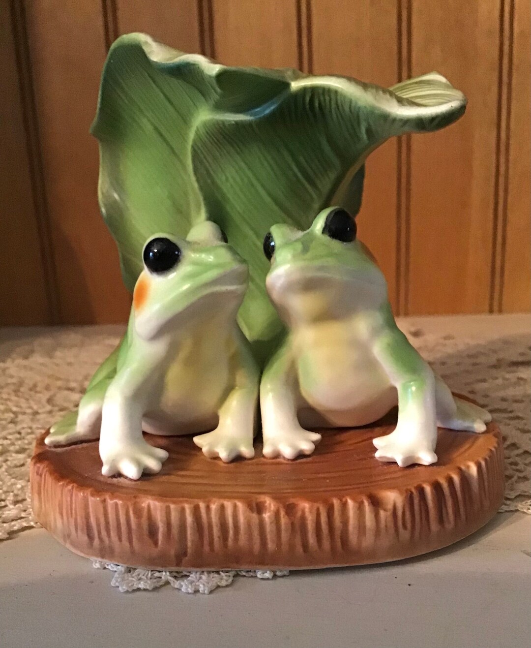Lefton Frogs, Frogs on Lily Pad, Frogs, Ceramic Frogs, Frogs, Lefton - Etsy