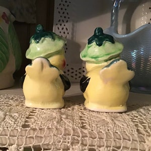 Duck Salt and Pepper Shakers, Duck Shakers, Vintage Shakers, Yellow ...