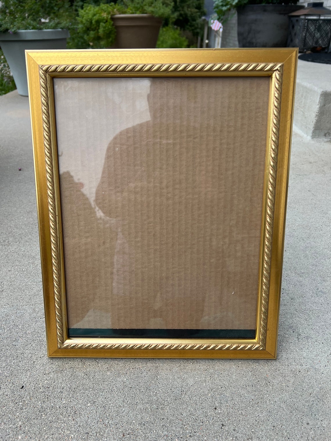 Bright Gold 13x10 Braided Detail Picture Frame - Etsy