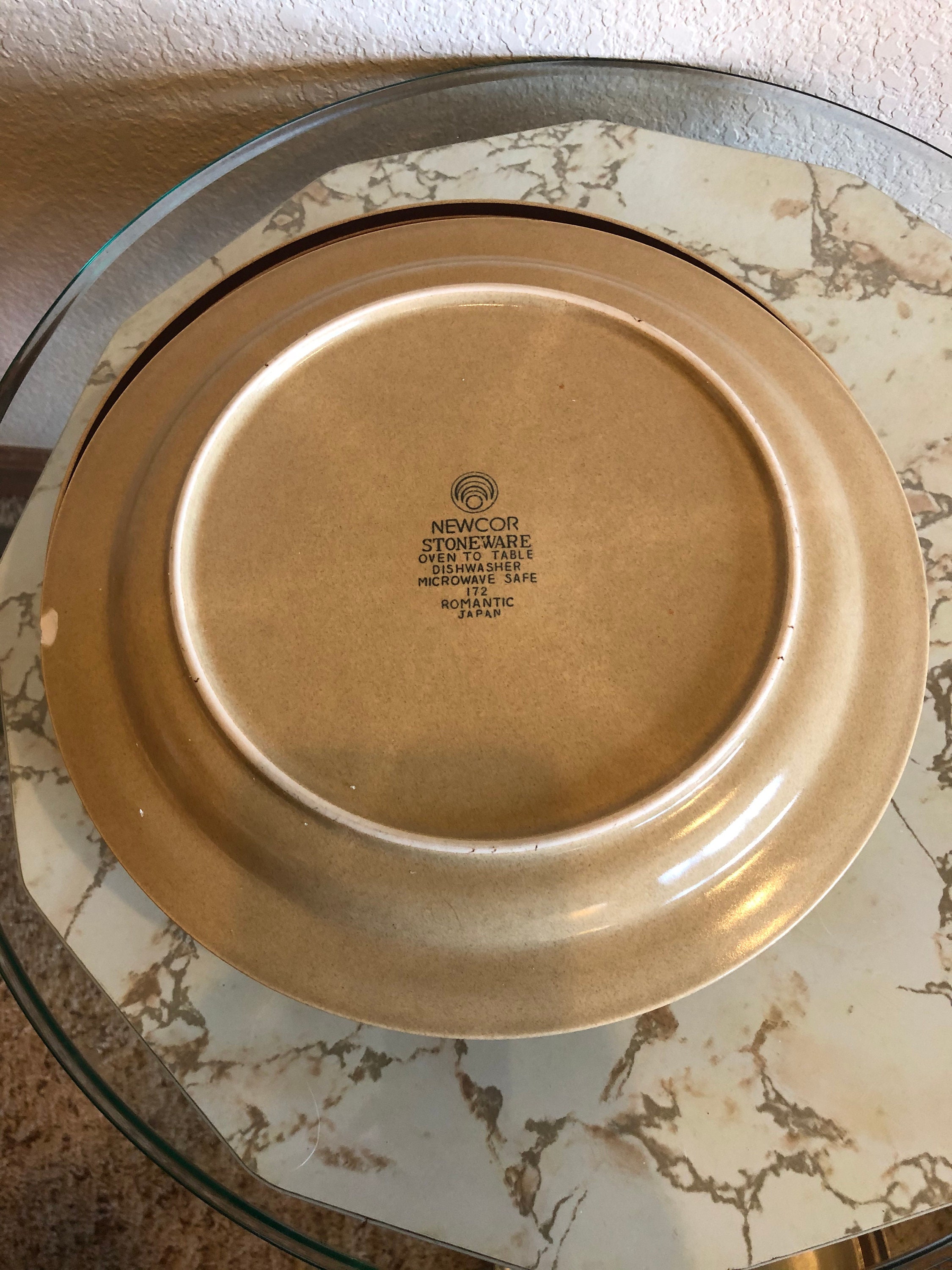 Newcor Stoneware Plates in Romantic Pattern Set of 6 - Etsy UK