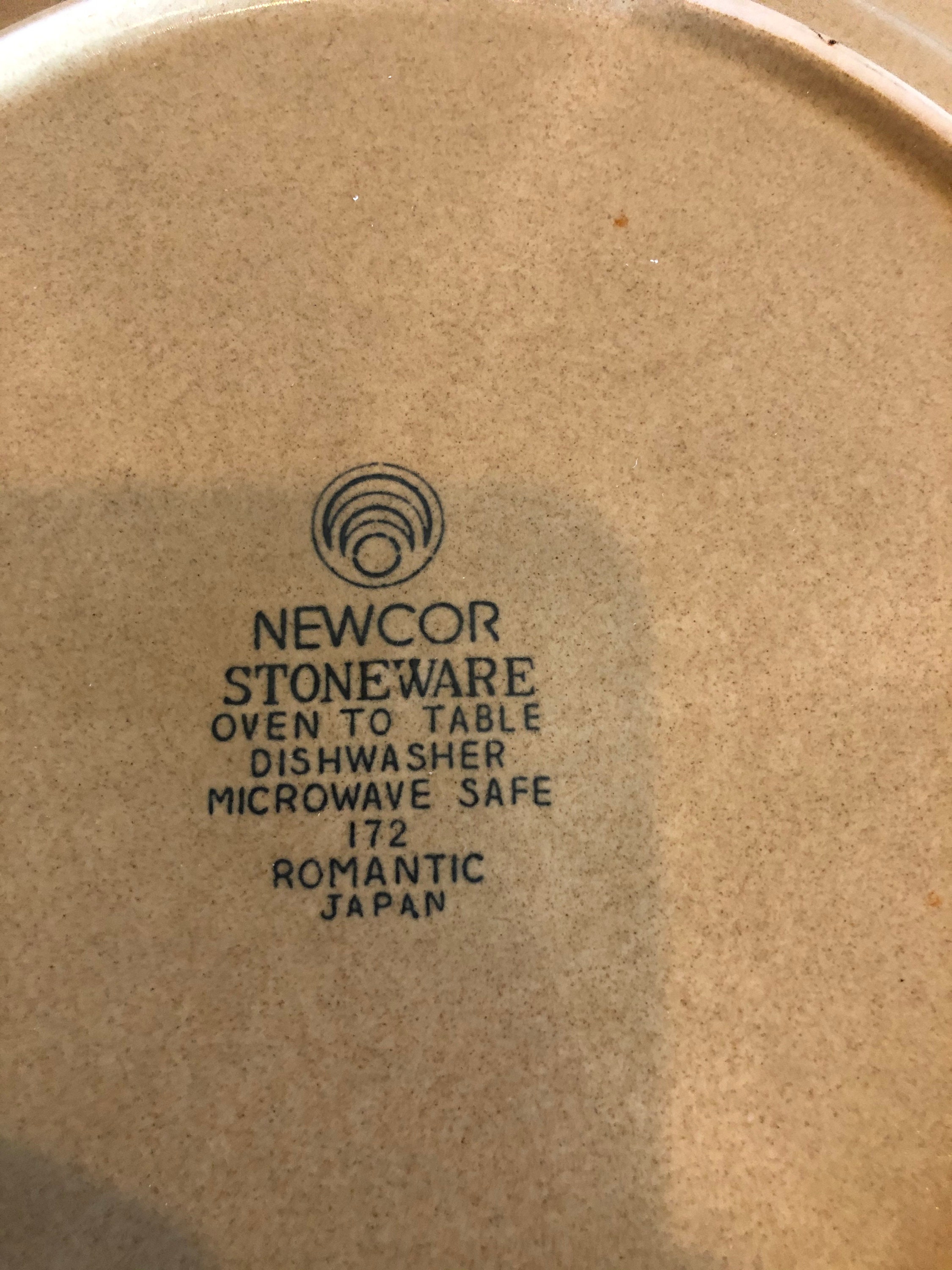 Newcor Stoneware Plates in Romantic Pattern Set of 6 | Etsy