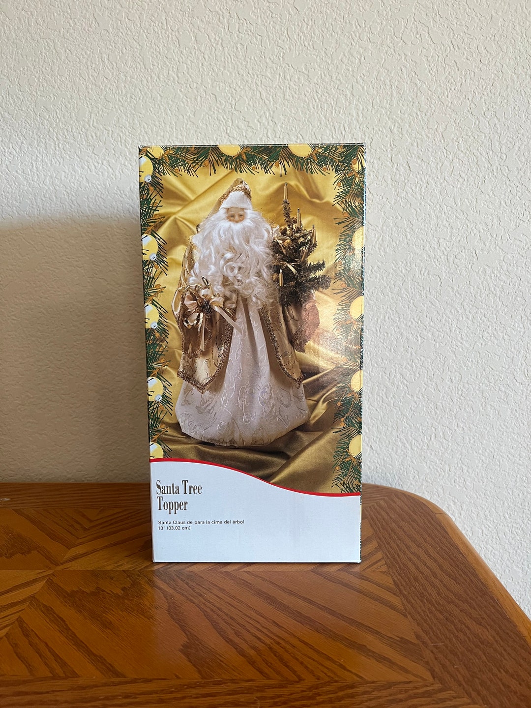 Gold Santa Claus Christmas Tree Topper - Etsy