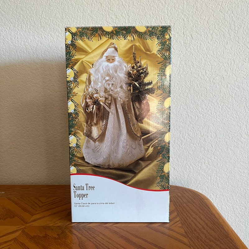 Santa Tree Topper - Etsy