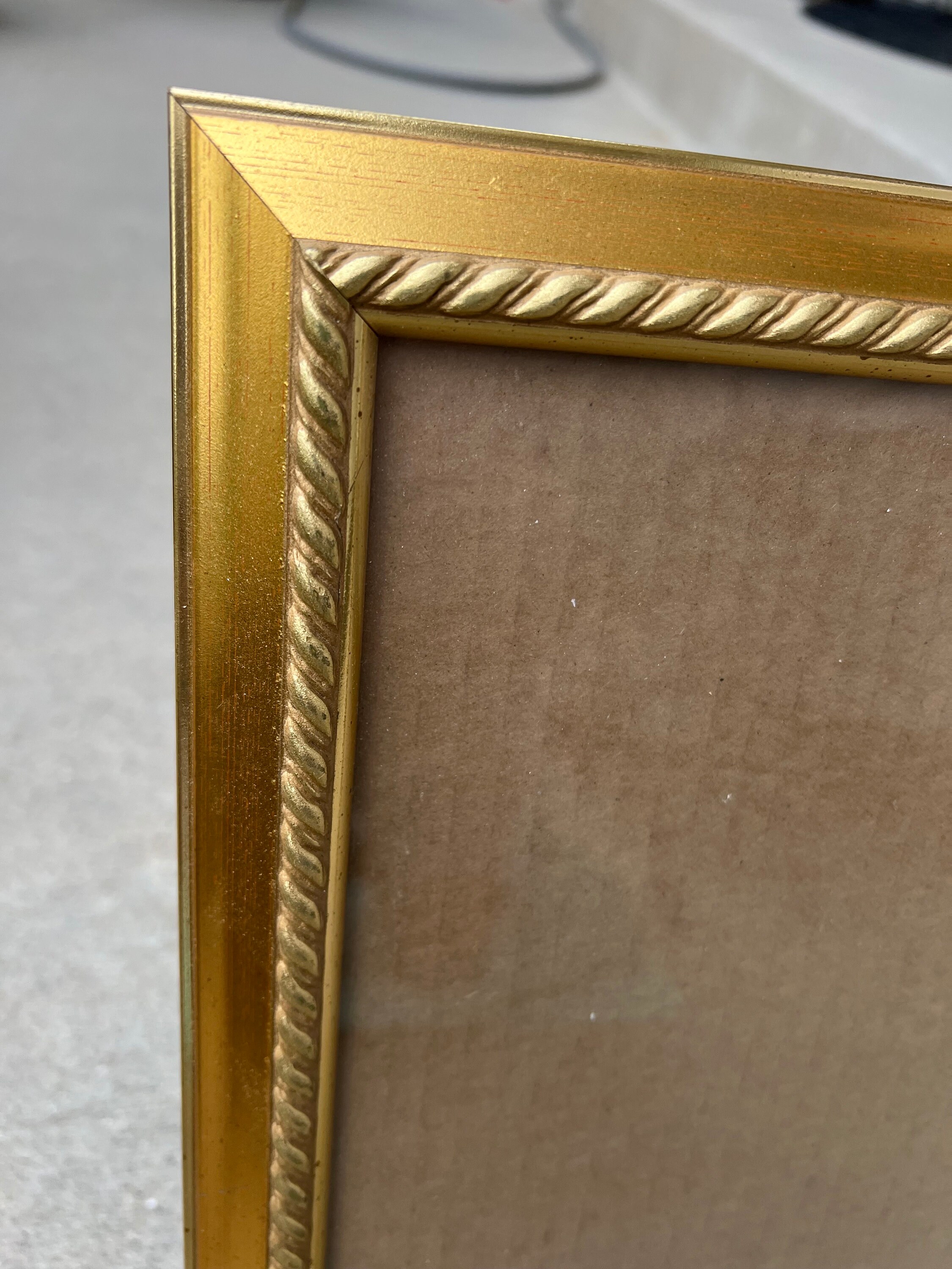 Bright Gold 13x10 Braided Detail Picture Frame - Etsy