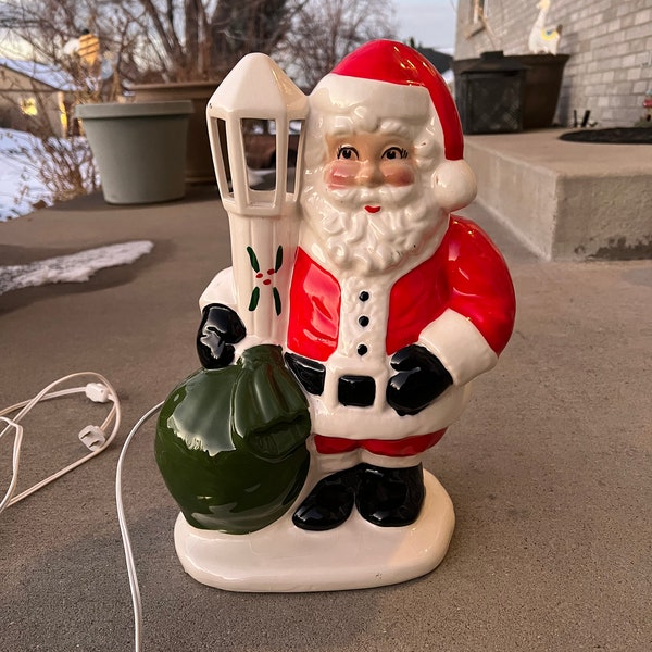 Light up Santa - Etsy