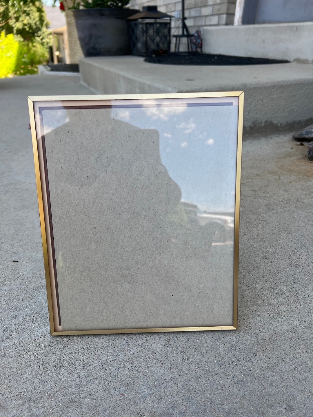 Gold Metal 8x10 Picture Frame With Mat - Etsy