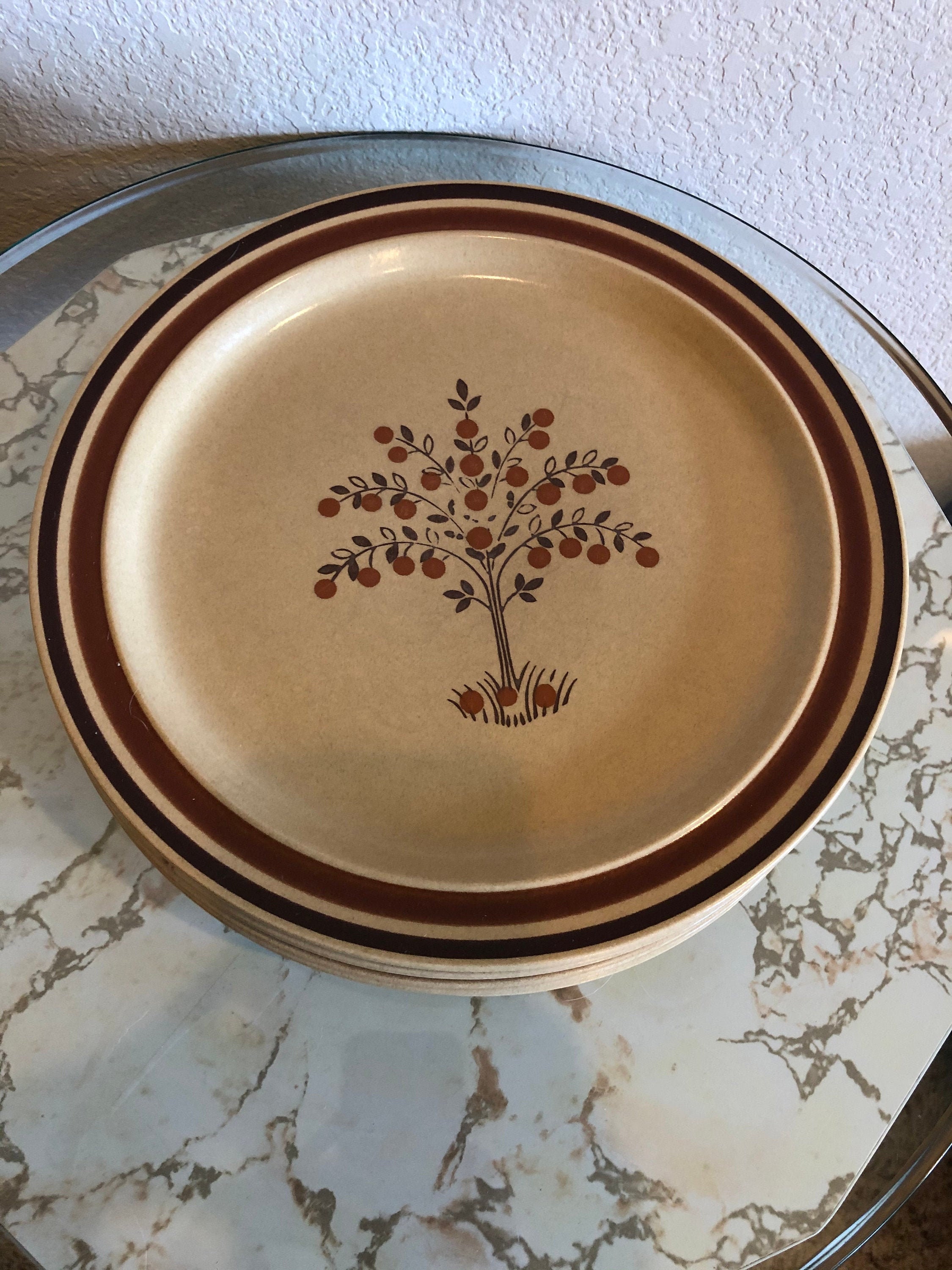 Newcor Stoneware Plates in Romantic Pattern Set of 6 | Etsy