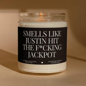 Custom Name Hit the Jackpot Engagement Gift Wedding Gift Fiance Gifts ...