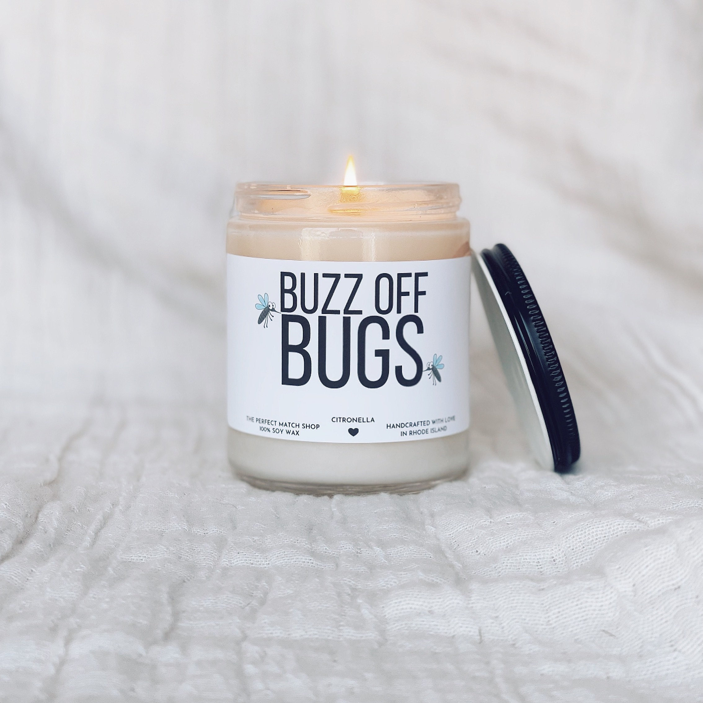 Citronella Candle Outside Candle Buzz off Bugs Candle - Etsy