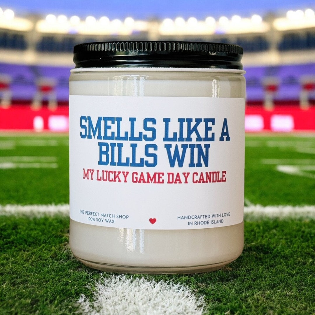 Smells Like a Bills Win Nfl Candle Football Gift Football Sunday Gift ...