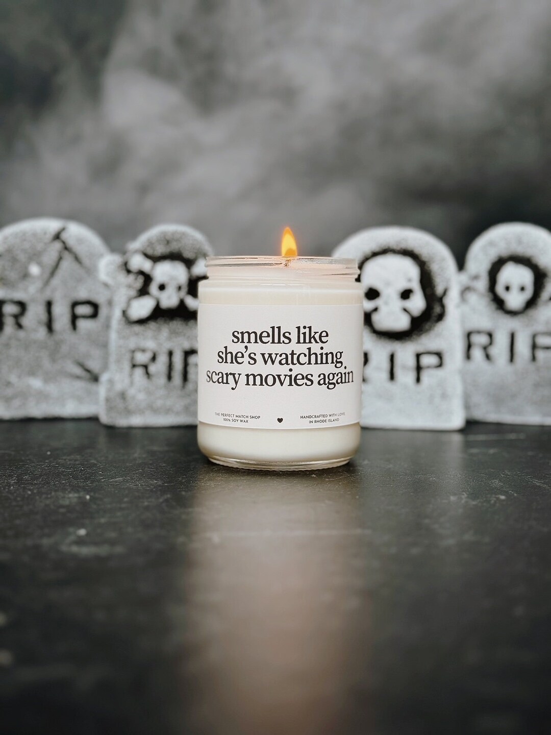 Halloween Candle Scary Movies Candle Horror Movie Fan Horror Gifts Fall ...