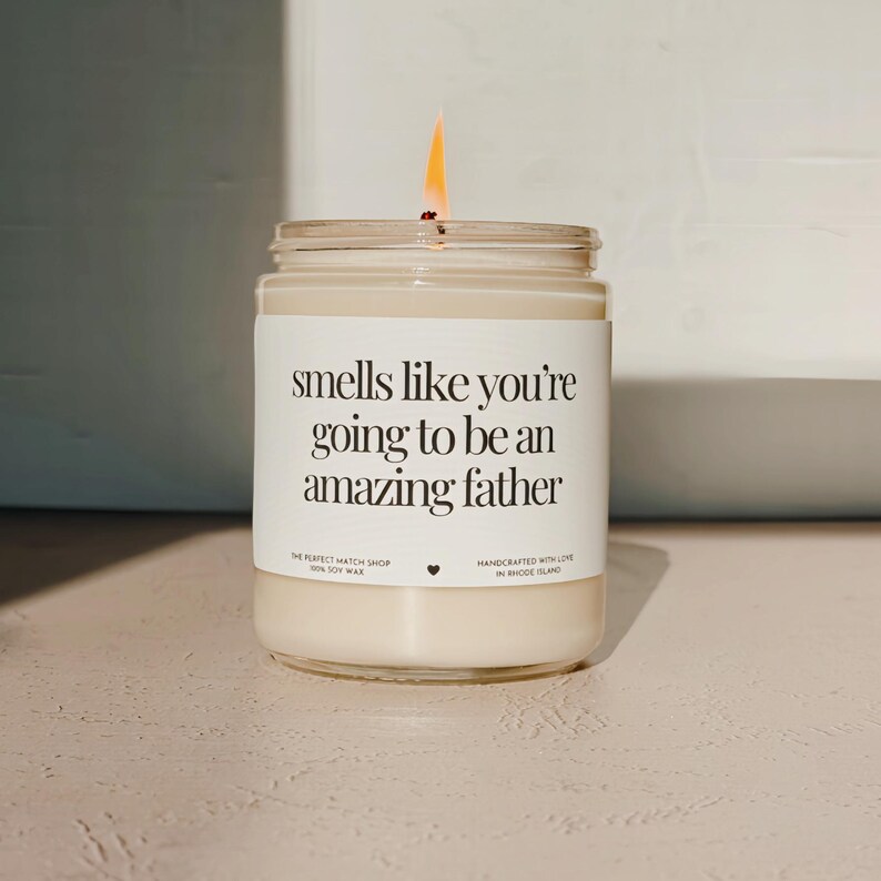 Dad to Be Gift Amazing Father Candle Gifts for Expectant Father New ...
