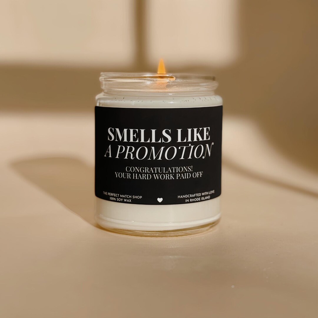 Smells Like a Promotion Candle Promotion Gifts Congrats on Promotion ...