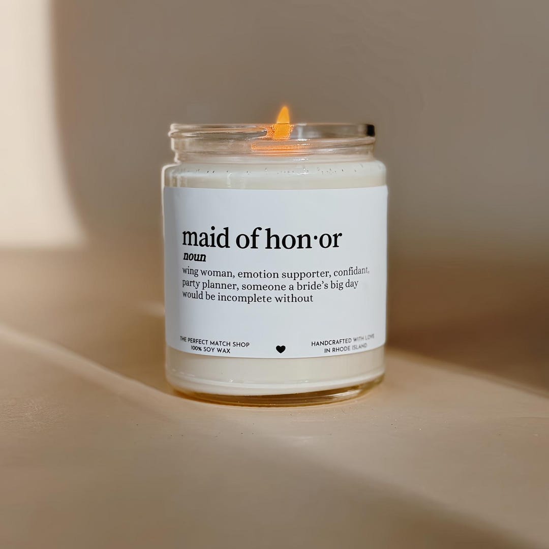 Maid of Honor Candle Maid of Honor Gift Maid of Honor Box Maid of Honor ...