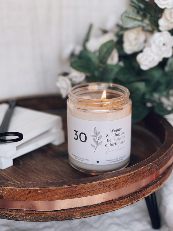 30th Birthday Candle Custom Age Birthday Candle Custom Message - Etsy