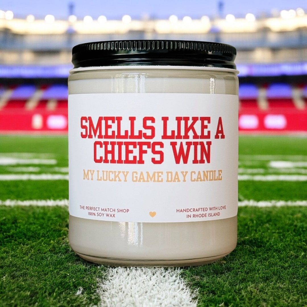 Smells Like a Chiefs Win Nfl Candle Football Gift Football Sunday Gift ...