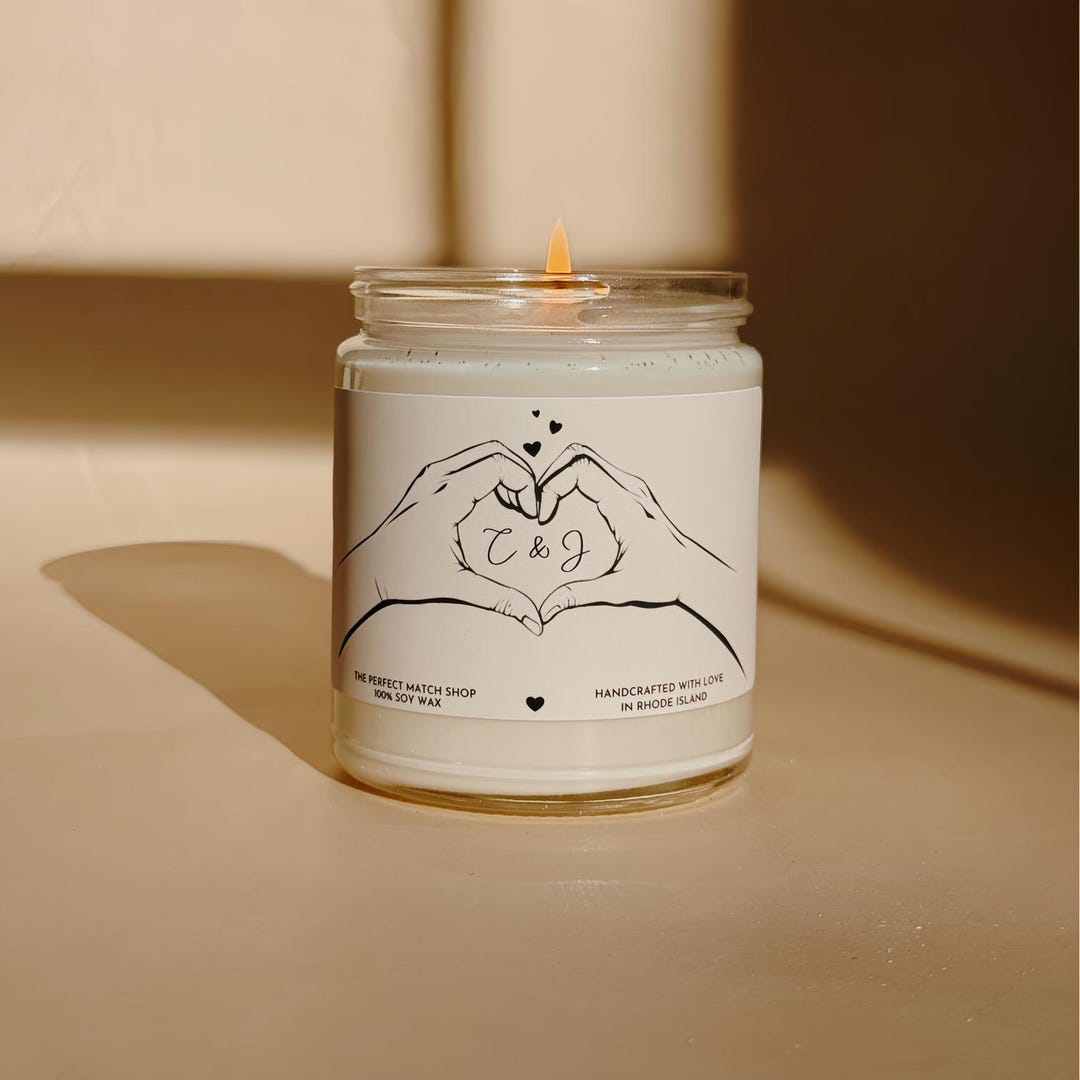 Love Personalized Initials Candle I Love You Candle, Gifts for Her ...