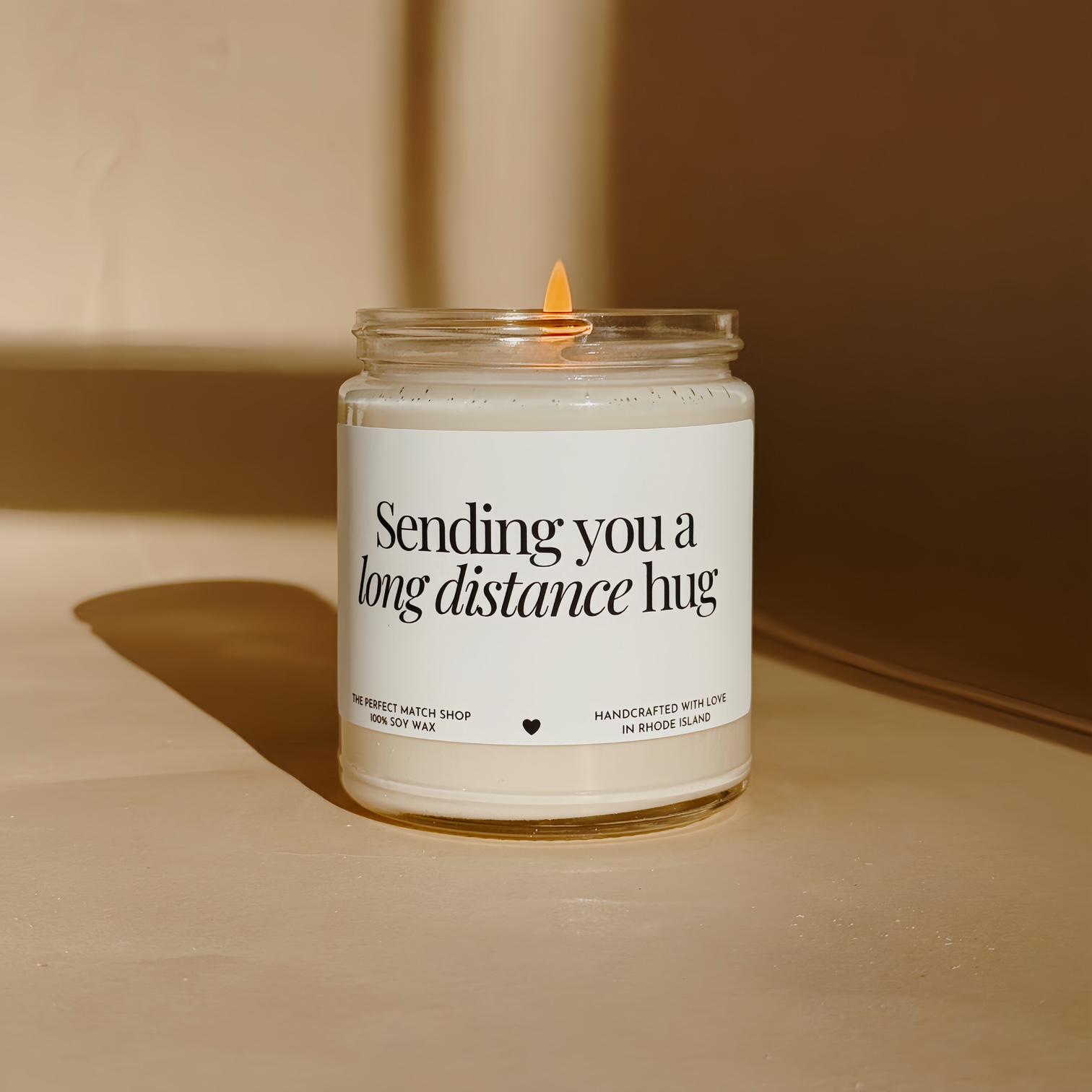 Sending You a Long Distance Hug Candle Memorial Gifts Sympathy Gifts I ...