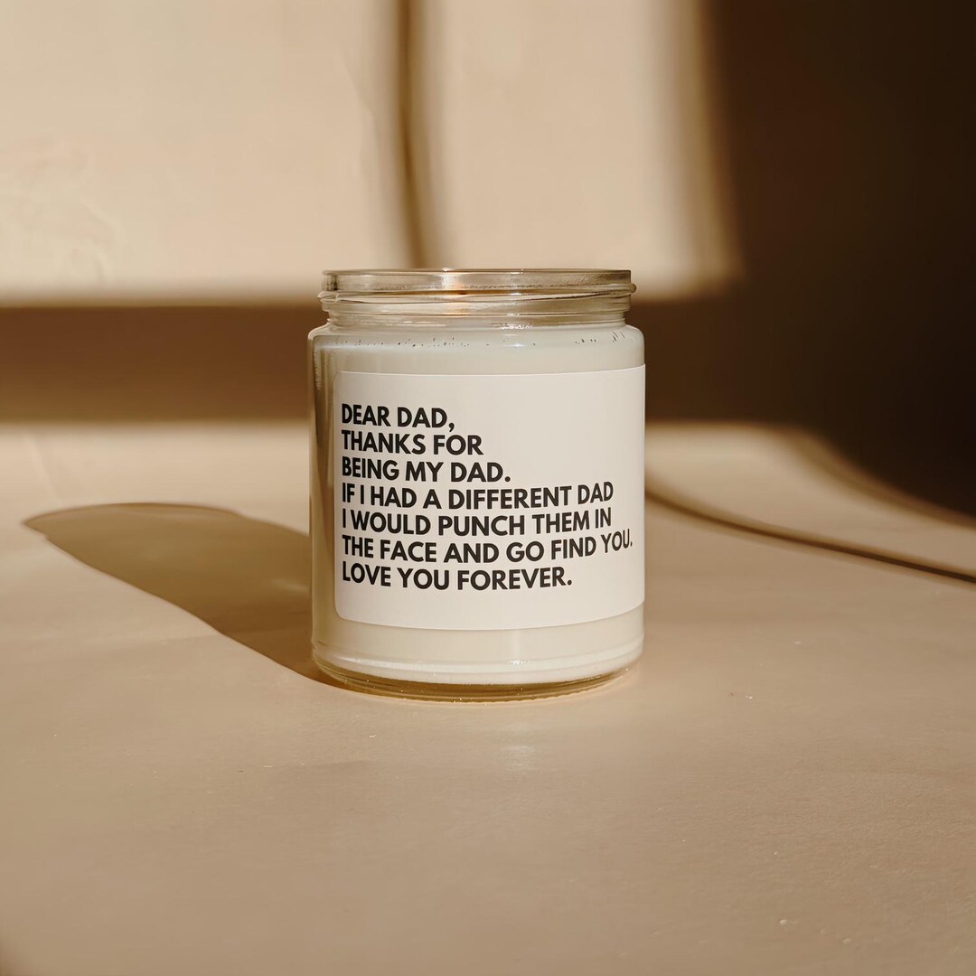 Dear Dad Funny Candle Funny Fathers Day Gifts Dads Birthday Candle ...