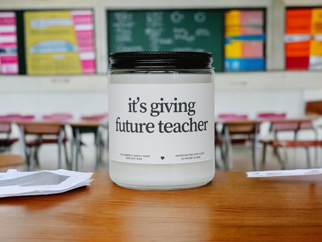 Future Teacher Gift Teacher Graduate Gifts Teacher Gift Teacher Candle ...