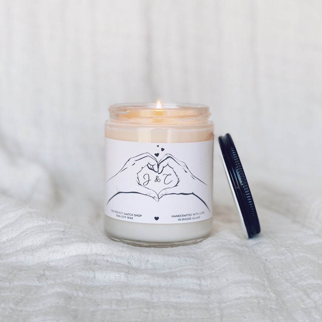 Love Personalized Initials Candle I Love You Candle, Gifts for Her ...