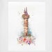 Rapunzel Watercolor Wall Art, Art Print, Repunzel's Tower Watercolor ...