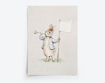 Peter Rabbit, Set of 3, Vintage Bunny Nursery Wall Art, Beatrix Potter ...