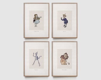 Printable the Wonderful Wizard of Oz Poster Book Wall Art - Etsy