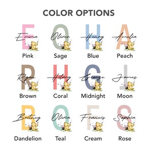 Winnie the Pooh Prints, Set of 3, Personalized Name Print, Winnie the ...