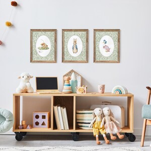 Set of 3 Vintage Peter Rabbit Prints, Peter Rabbit Nursery Decor ...
