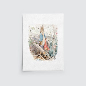Set of 6 Classic Beatrix Potter Prints, Peter Rabbit, Vintage Bunny ...