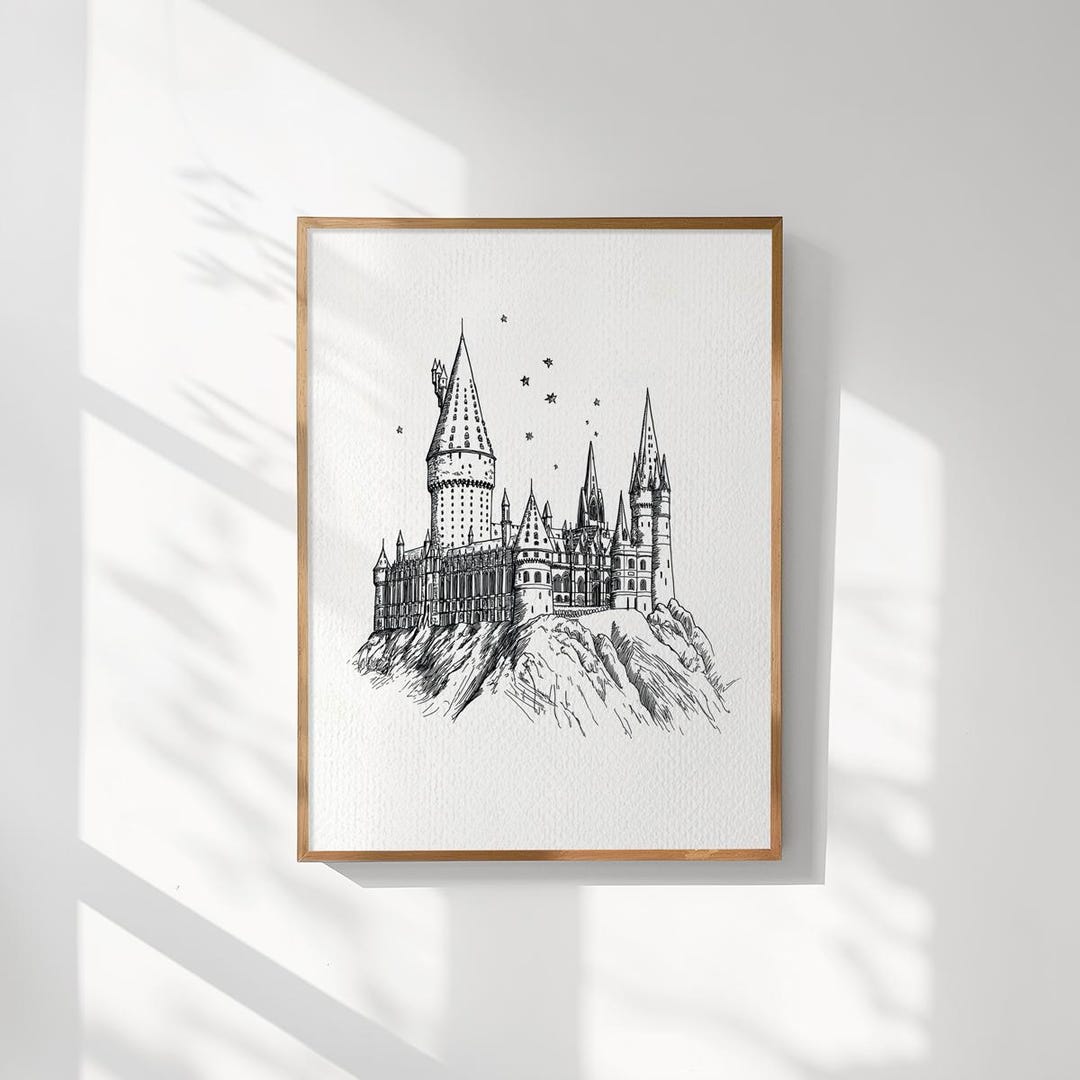 Wizard Wall Art, Castle Wall Art, Wizard School, Magic Wall Prints ...
