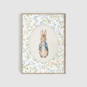 Set of 2 Vintage Peter Rabbit Prints, Peter Rabbit Nursery Decor ...