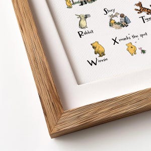 Winnie the Pooh ABC Poster, Alphabet Print, Alphabet Wall Decor ...