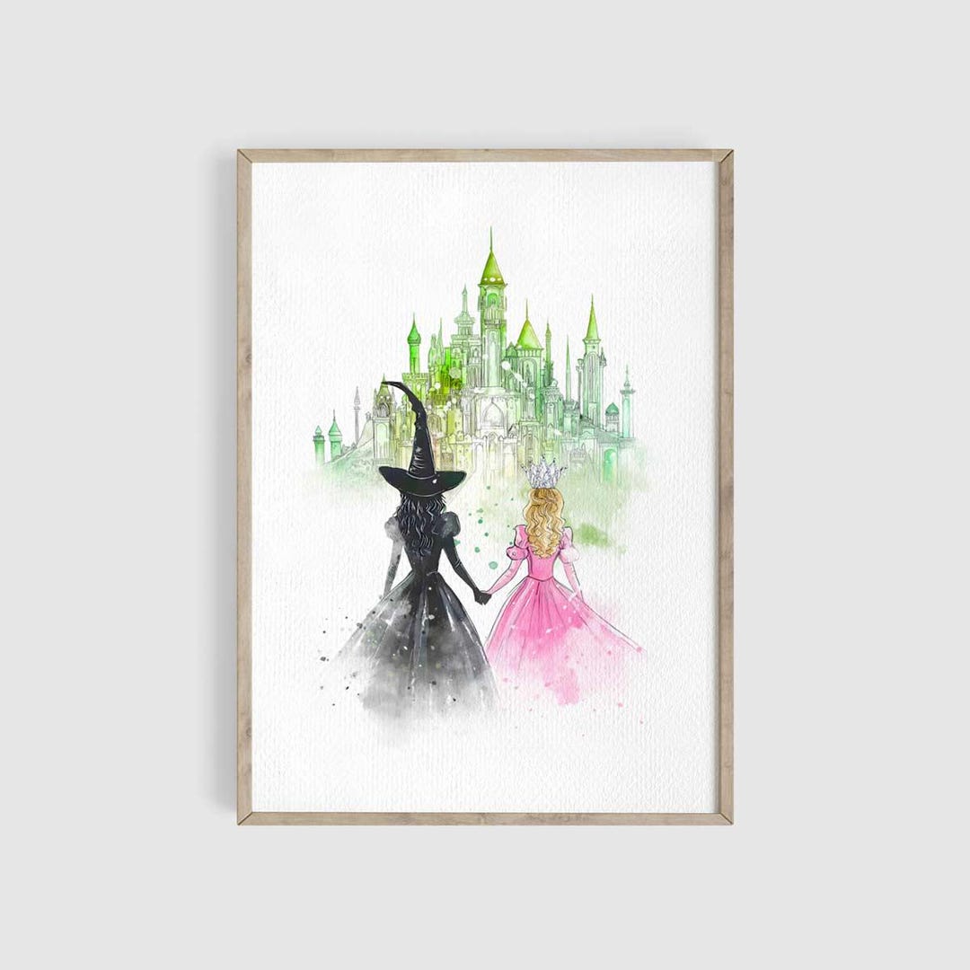 Wizard of Oz Illustration, Wicked Witch of the East, Glinda the Good ...