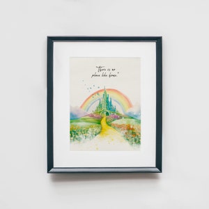 Wizard of Oz, Emerald City, Wizard of Oz Watercolor, Quote Poster, Art ...