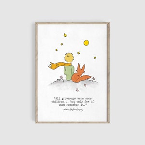 The Little Prince Art Print, Set of 3 Prints, Le Petit Prince, Nursery ...