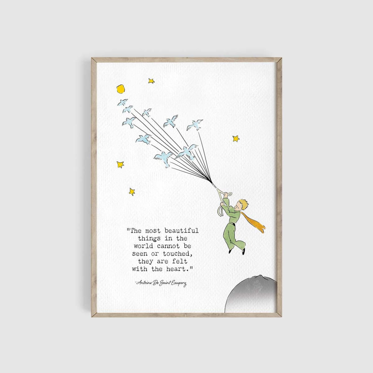 The Little Prince Art Print, Le Petit Prince, Little Prince Quote ...