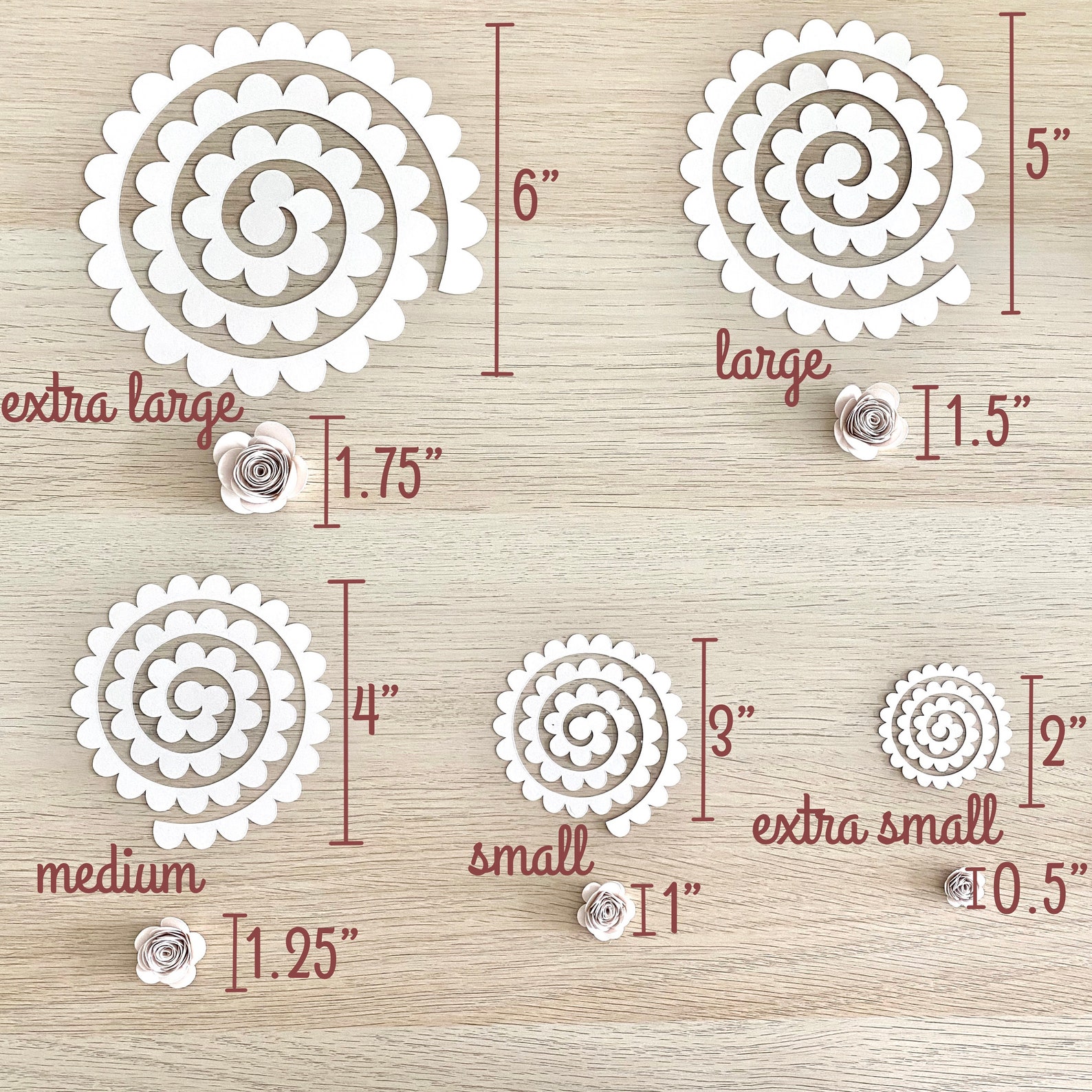 10 Pack Paper Flowers Roses Ready To Roll Wedding Sweet 16 | Etsy