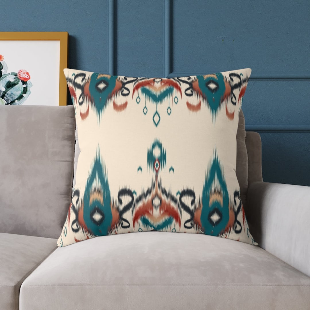 Southwestern Throw Pillow | Tribal Indian Accent Pillow | Ombré Style ...