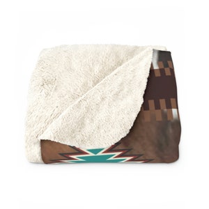 Cowhide Print Western Sherpa Fleece Blanket | Faux Cow Hide Throw ...