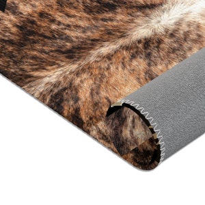 Cowhide Print Area Rug | Western Faux Cowhide Accent Rug | Southwestern ...