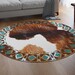 Western Cowhide Print Area Rugs | Faux Cow Hide Accent Rug ...