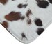 Cowhide Print Bath Mat Faux Cowhide Bath Rug Cow Hide Bathmat Cow Print ...