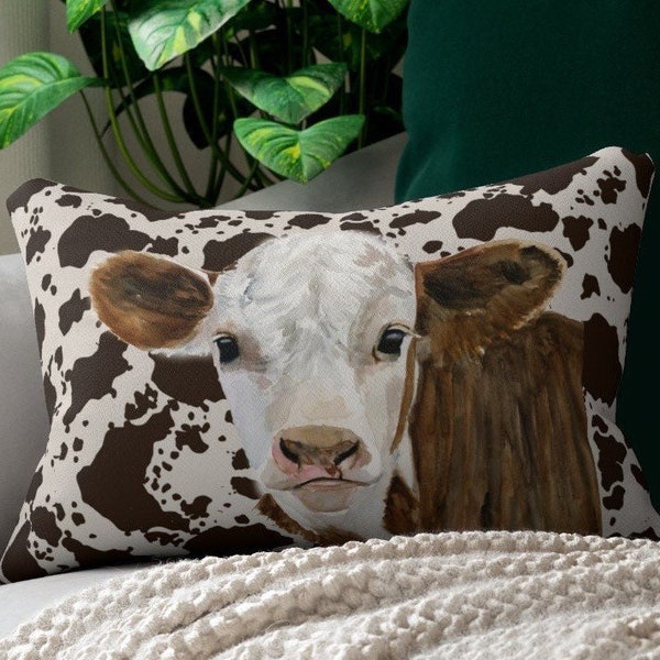Cow Pillow - Etsy