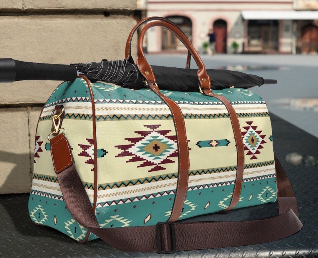 Southwestern Travel Duffel Bag , Tribal Boho Indian Bag , Waterproof ...