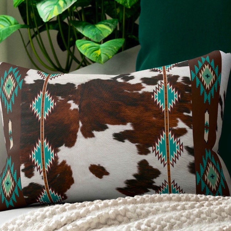 Cow Print Pillow - Etsy
