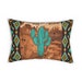 Southwestern Cactus Lumbar Pillow | Western Style Throw Pillow ...