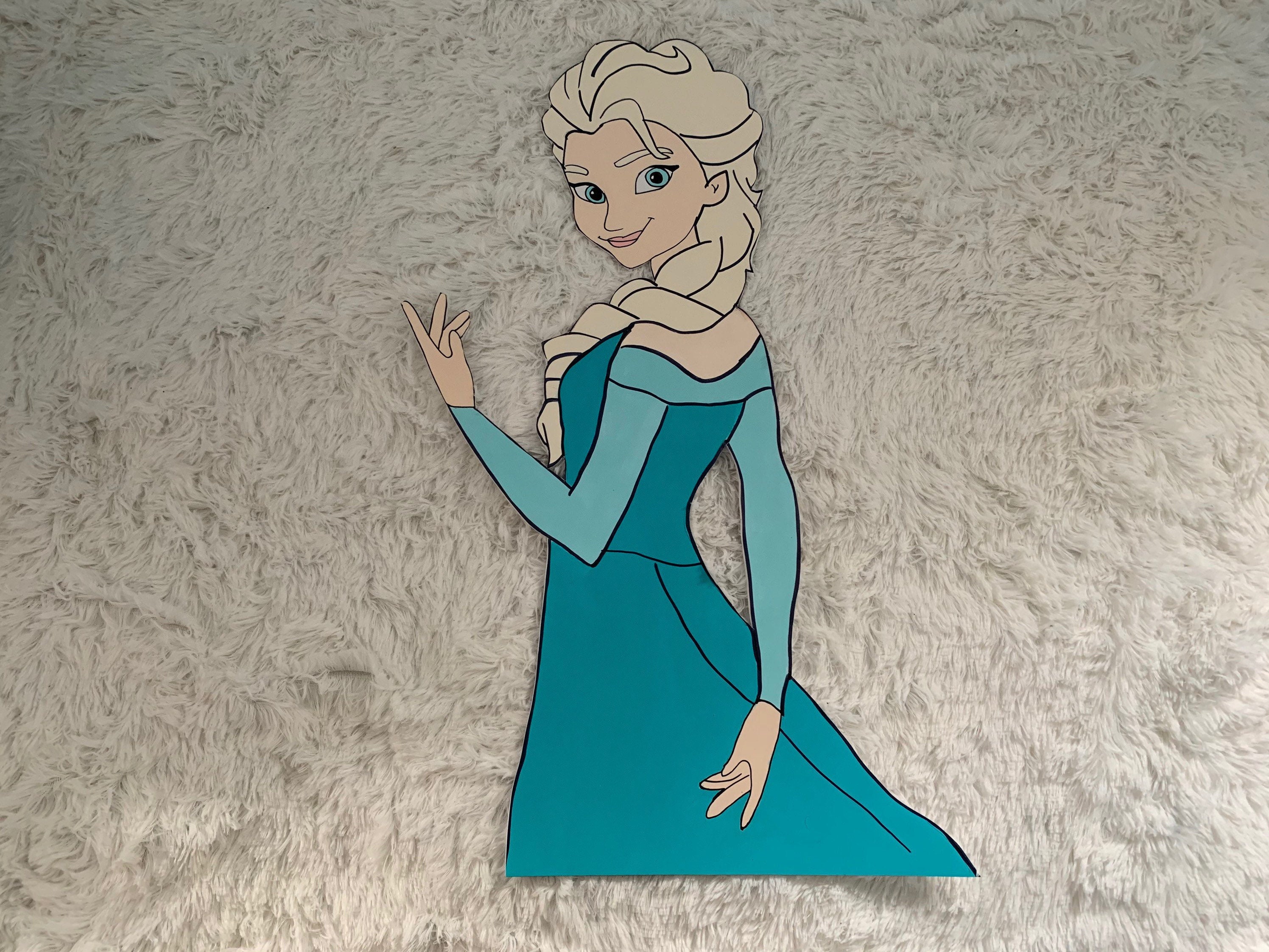 Frozen Party Prop Character Cut Out Standee Elsa Anna Olaf Disney Party ...